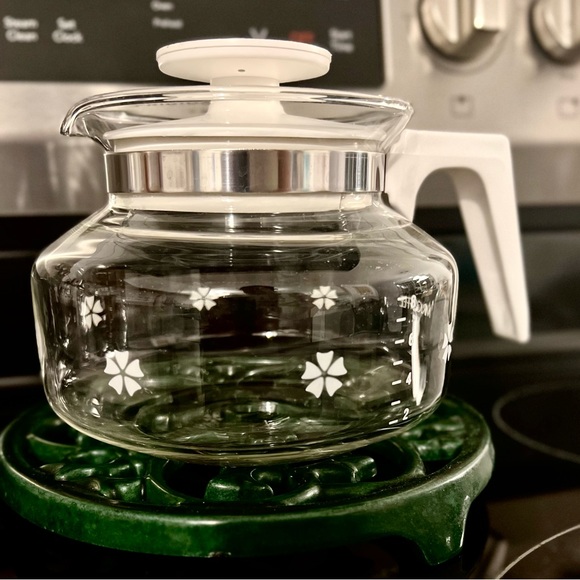 Mr. Coffee | Accents | Decorative Retro Floral Carafe 8 Cup Glass Mint ...